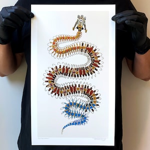 Copperhead Snake Signed Fine Art Print Gilclee 10 X 17 Inch - Etsy