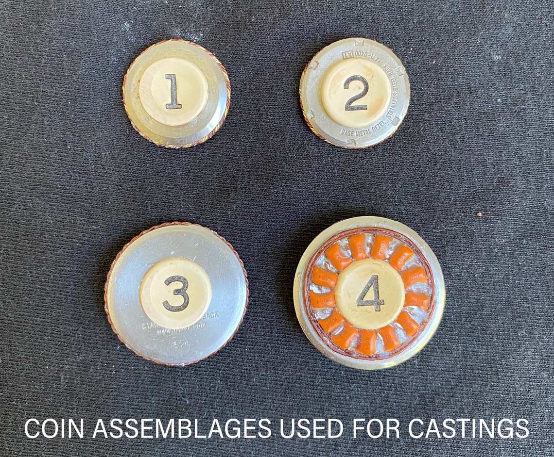 Single Coin #1, Handmade Sand-cast Pewter Coin Pocket Sculptures in ...
