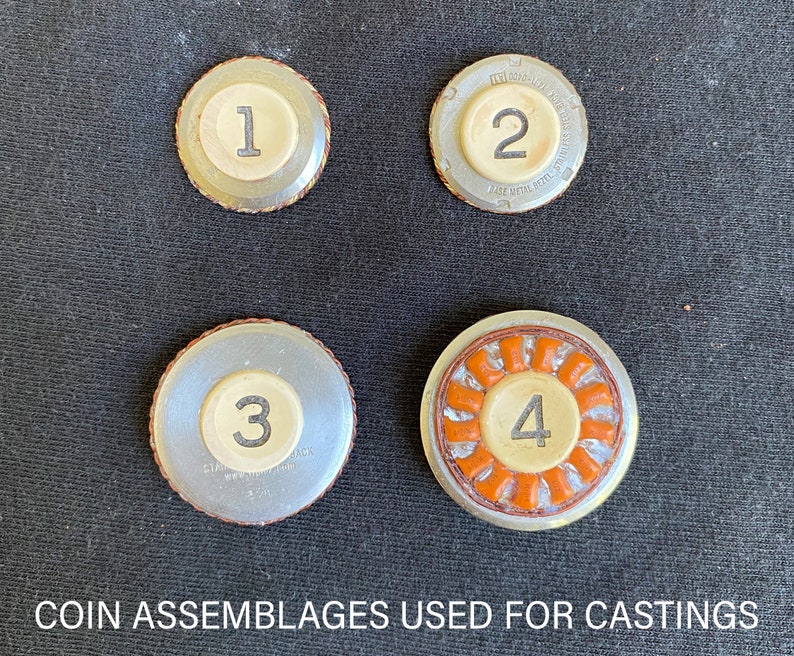 Single Coin #1, Handmade Sand-cast Pewter Coin Pocket Sculptures in ...