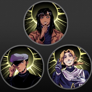 8:11 Game 1.5" Pinback Button Set (ryker, Leon, Vittorino) - Etsy