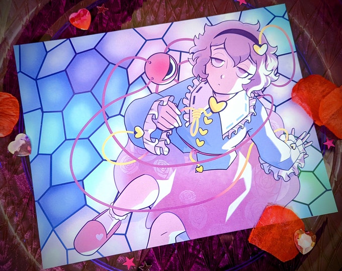 TOUHOU PROJECT Subterranean Animism Satori Komeiji, 7.5inx9.5in Art ...