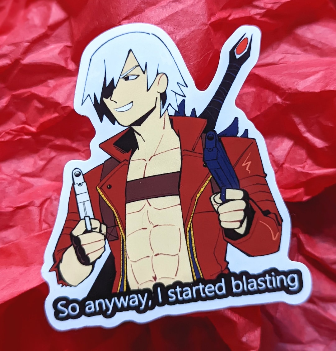 DMC Devil May Cry Dante Funny Vinyl Sticker, 3in - Etsy