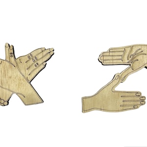 Zeta Dove Hand Sign - Etsy