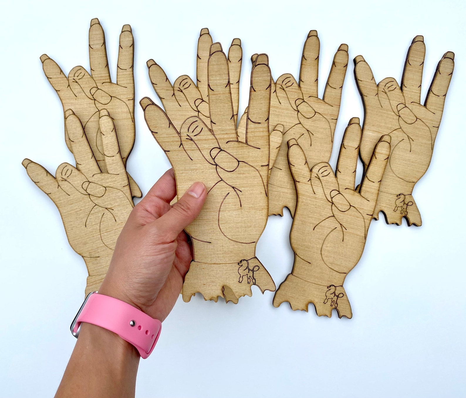 Sorority and Frat Hand Symbols Laser Cut Unfinished Wood - Etsy