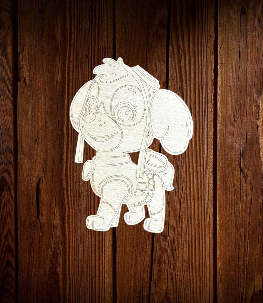 003 Cartoon Wooden Cutout for DIY Projects | Great for Crafting and ...