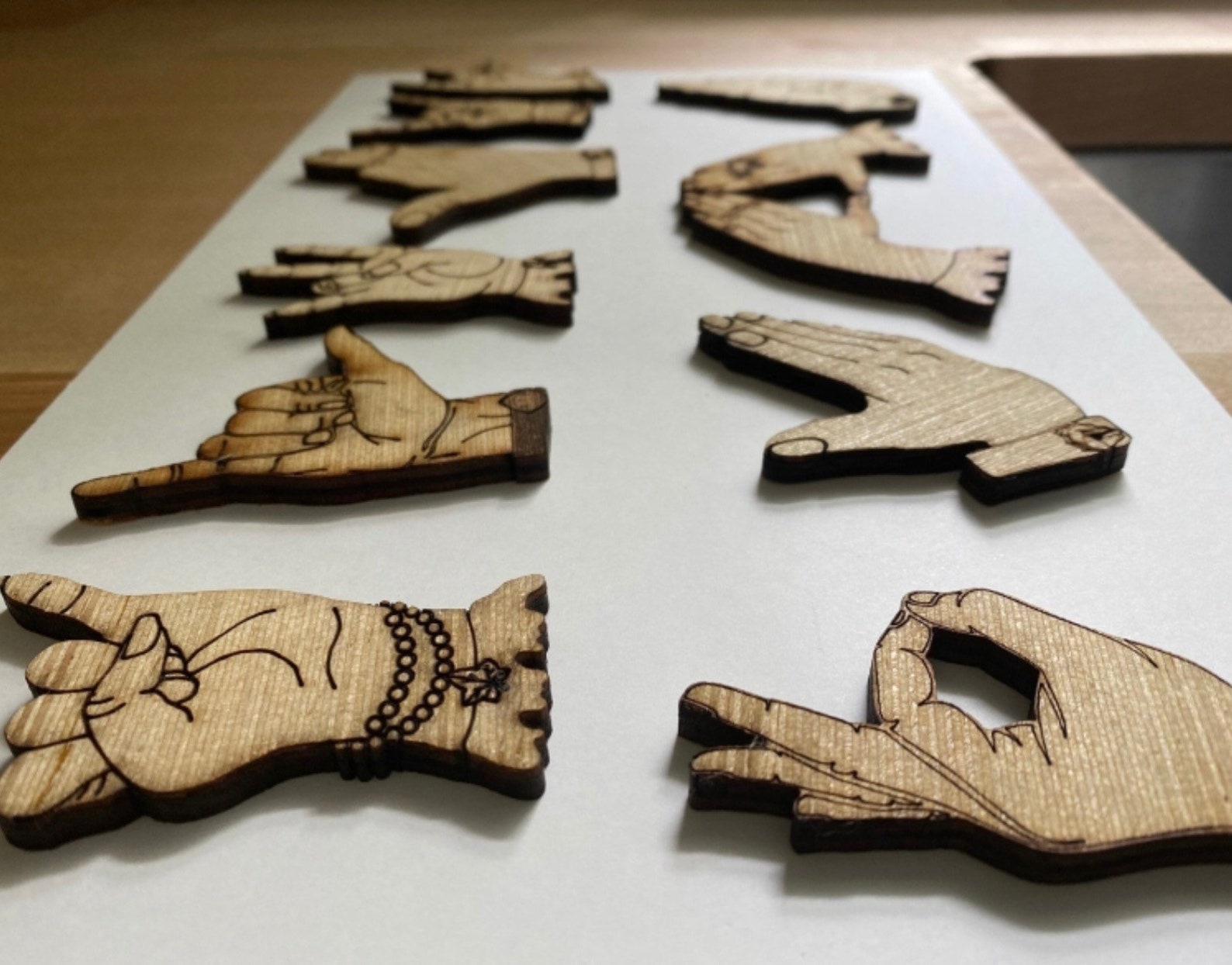 Sorority and Frat Hand Symbols Laser Cut Unfinished Wood - Etsy