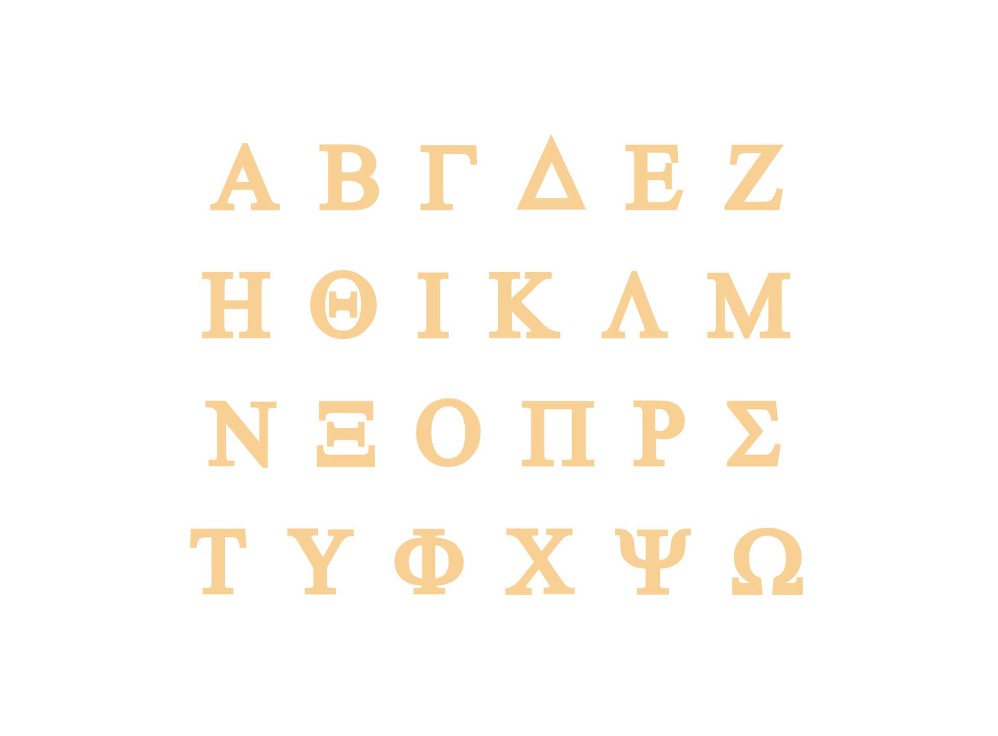 Greek Letters Wooden Cut-out Greek Alphabet Letters for DIY Crafting - Etsy