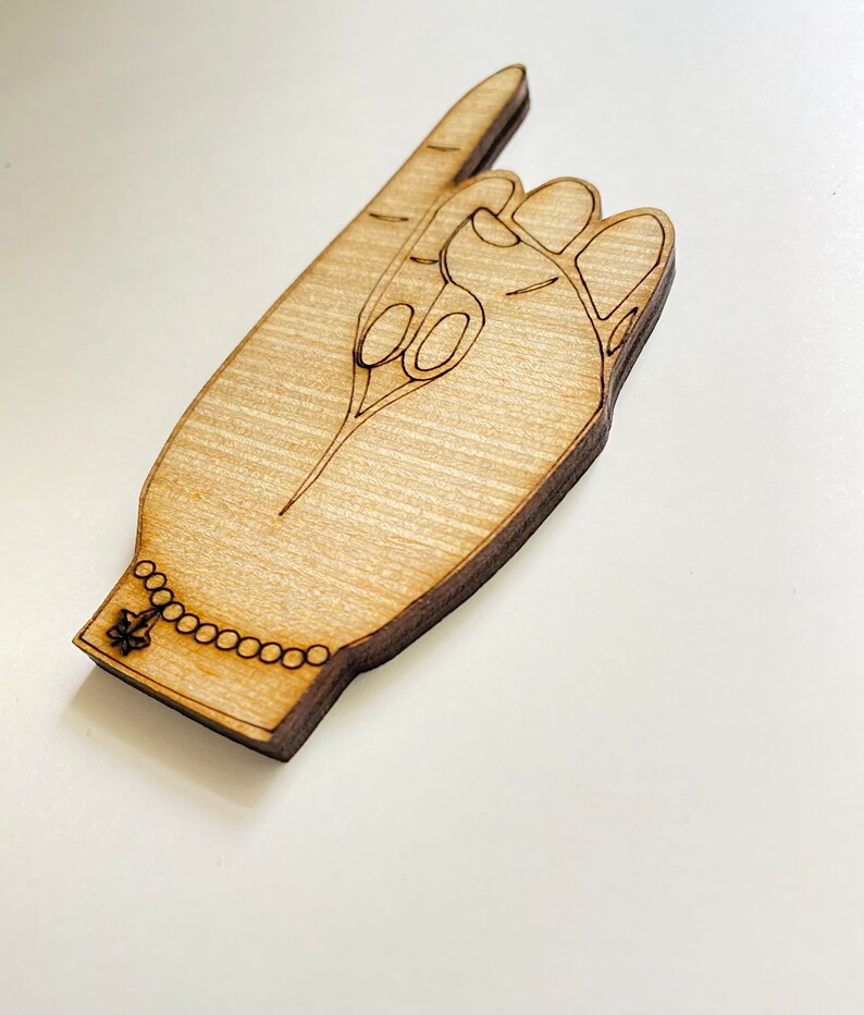 Sorority Hand Sign Laser Cut Unfinished Wood Ready to Paint - Etsy