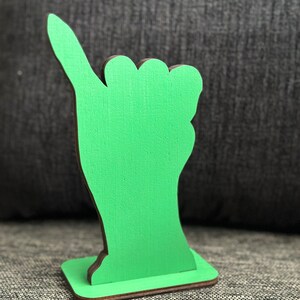 Handmade AKA Hand Symbol With Stand - Etsy