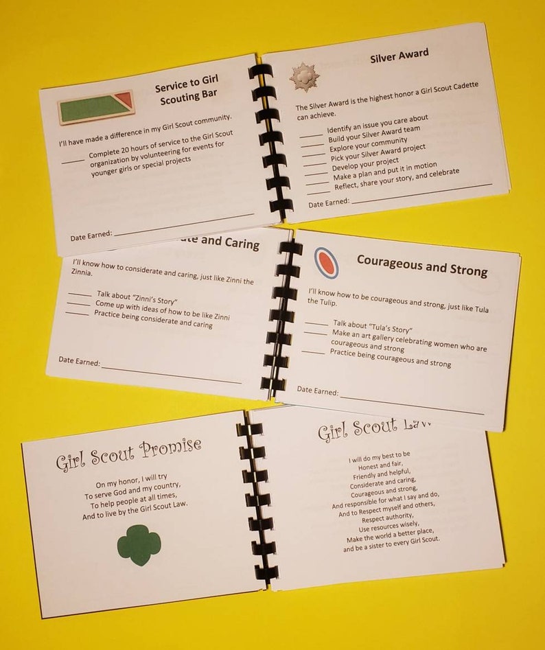 Personalized Girl Scout Badge, Journey, and Award Tracker / Requirement ...