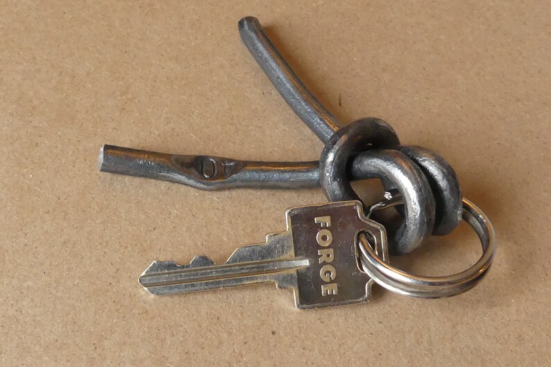 Personalized Wrought Iron Keyring, Lark's Head Knot, Kiteboarding ...