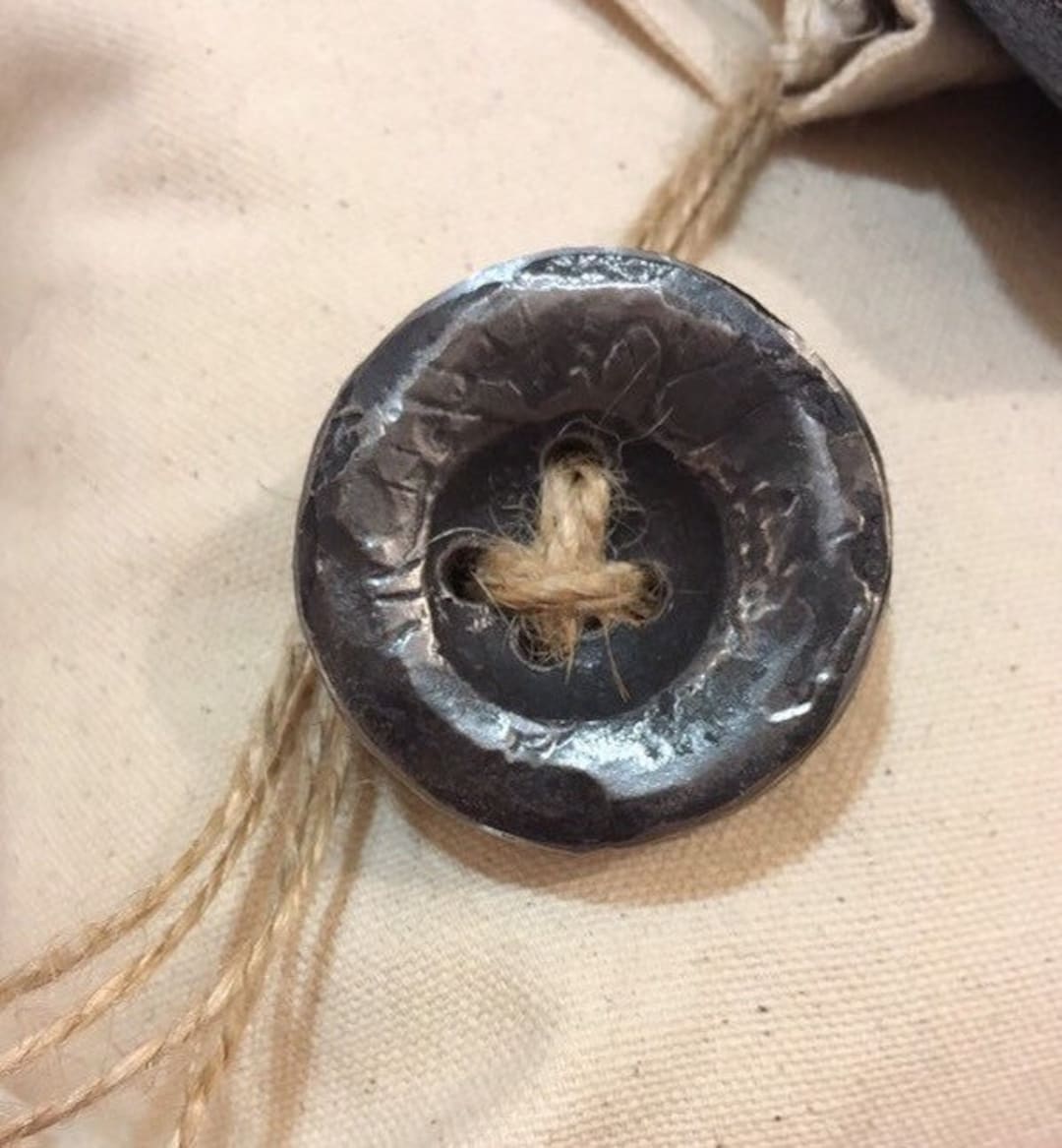 Wrought Iron Buttons. Decorative Buttons to Close a Bag, a Curtain ...