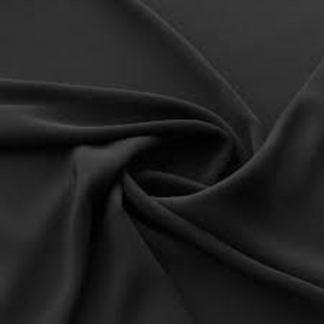 Black Polyester Fabric Black Fabric Yardage Fabric by the - Etsy
