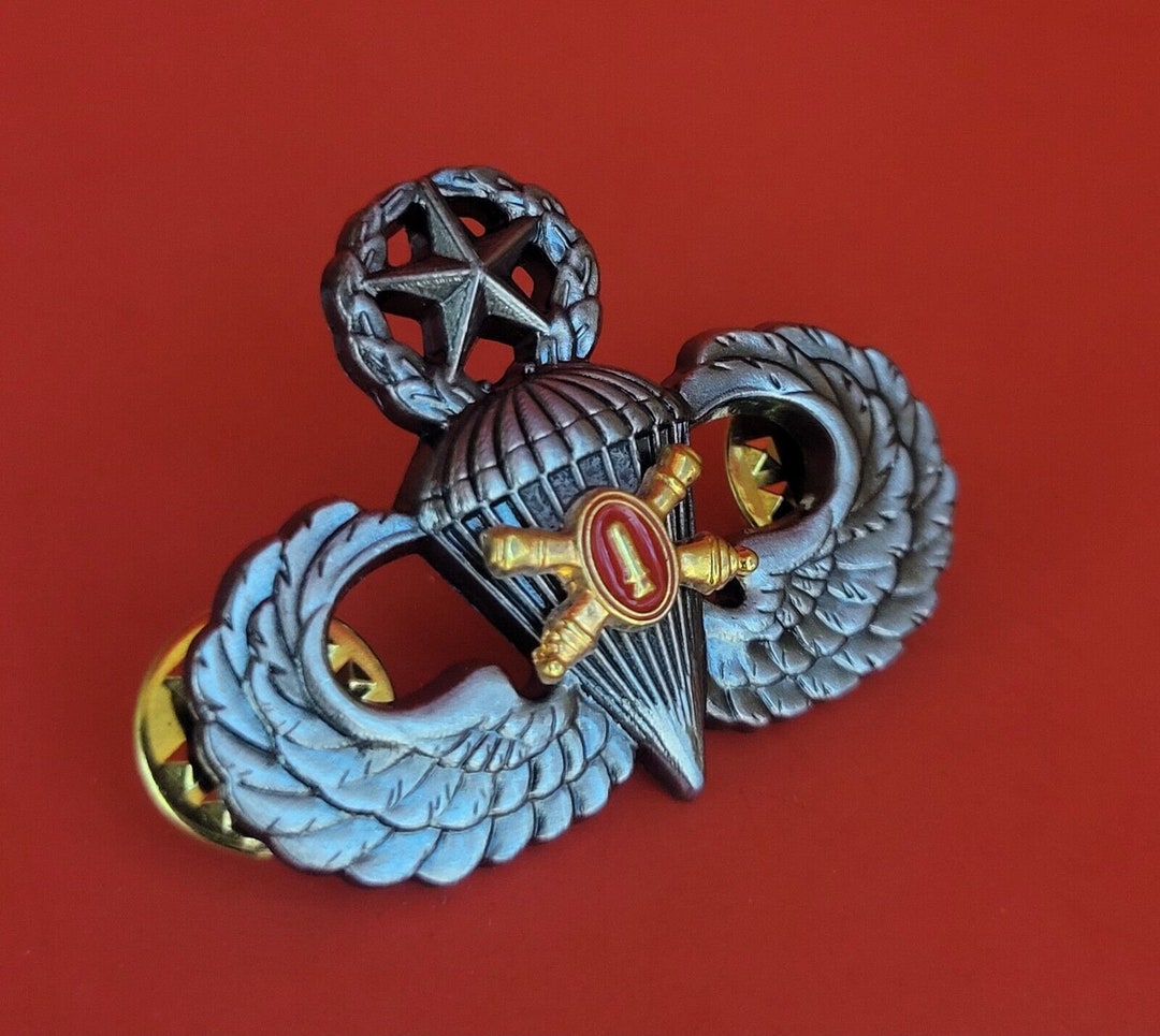 Coastal Artillery Master Jump Wing Badge Parachute Military US - Etsy