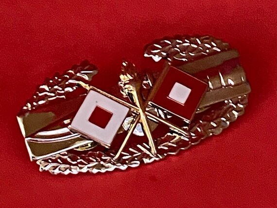 Signal Combat Action Badge US Army Commo Flags CAB Military - Etsy