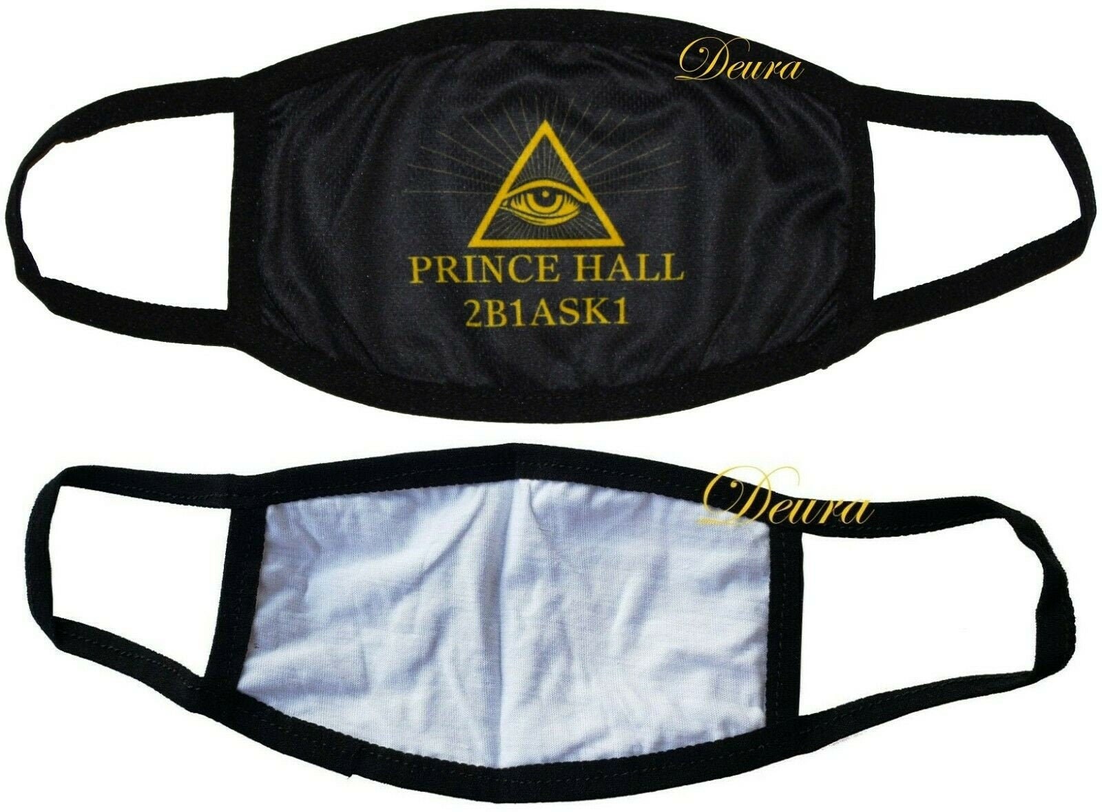 Masonic PRINCE HALL 2B1ASK1 Mason Black Face Dust MASK | Etsy