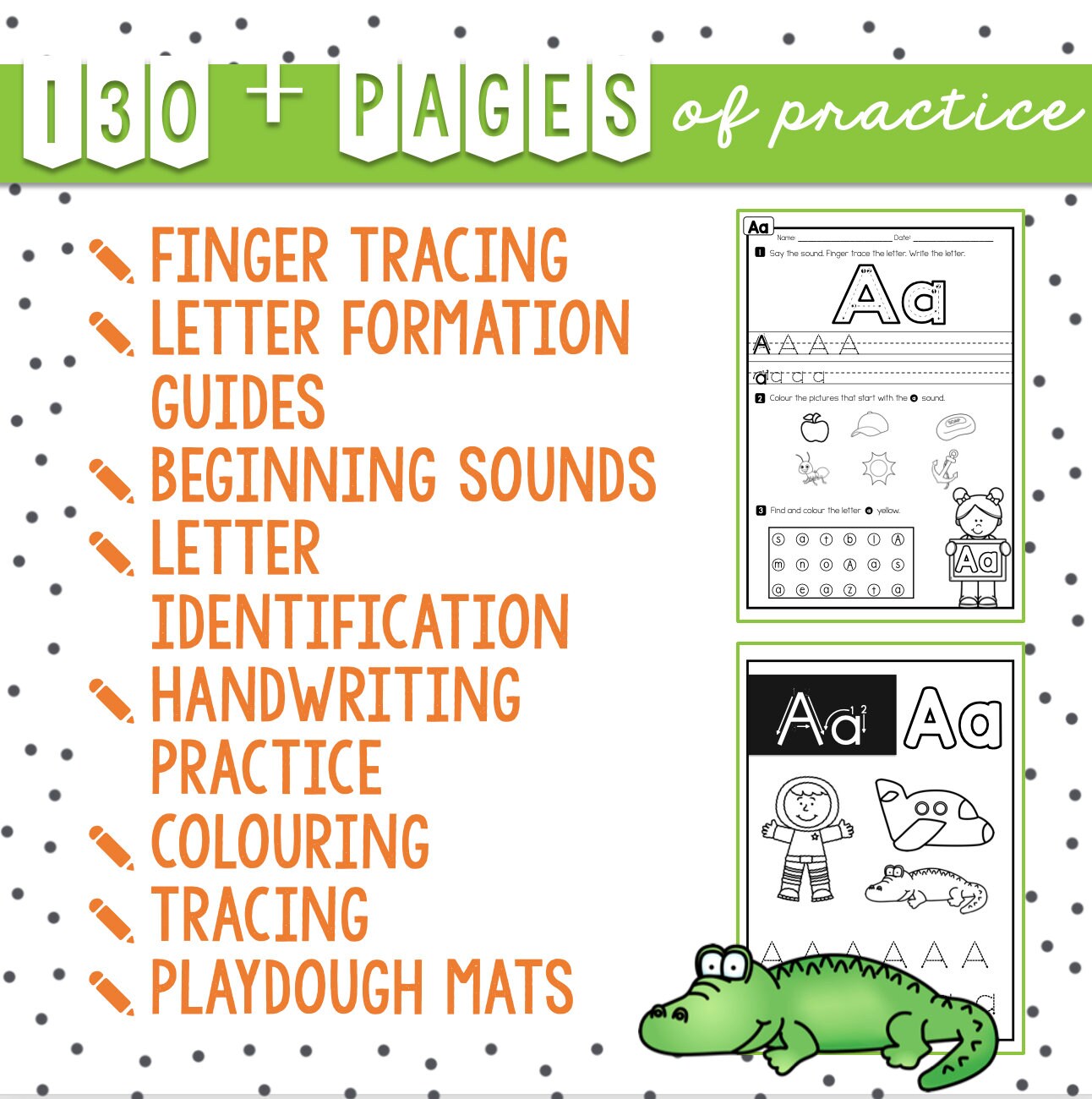 Alphabet Worksheets and Activity Pages A to Z - Etsy