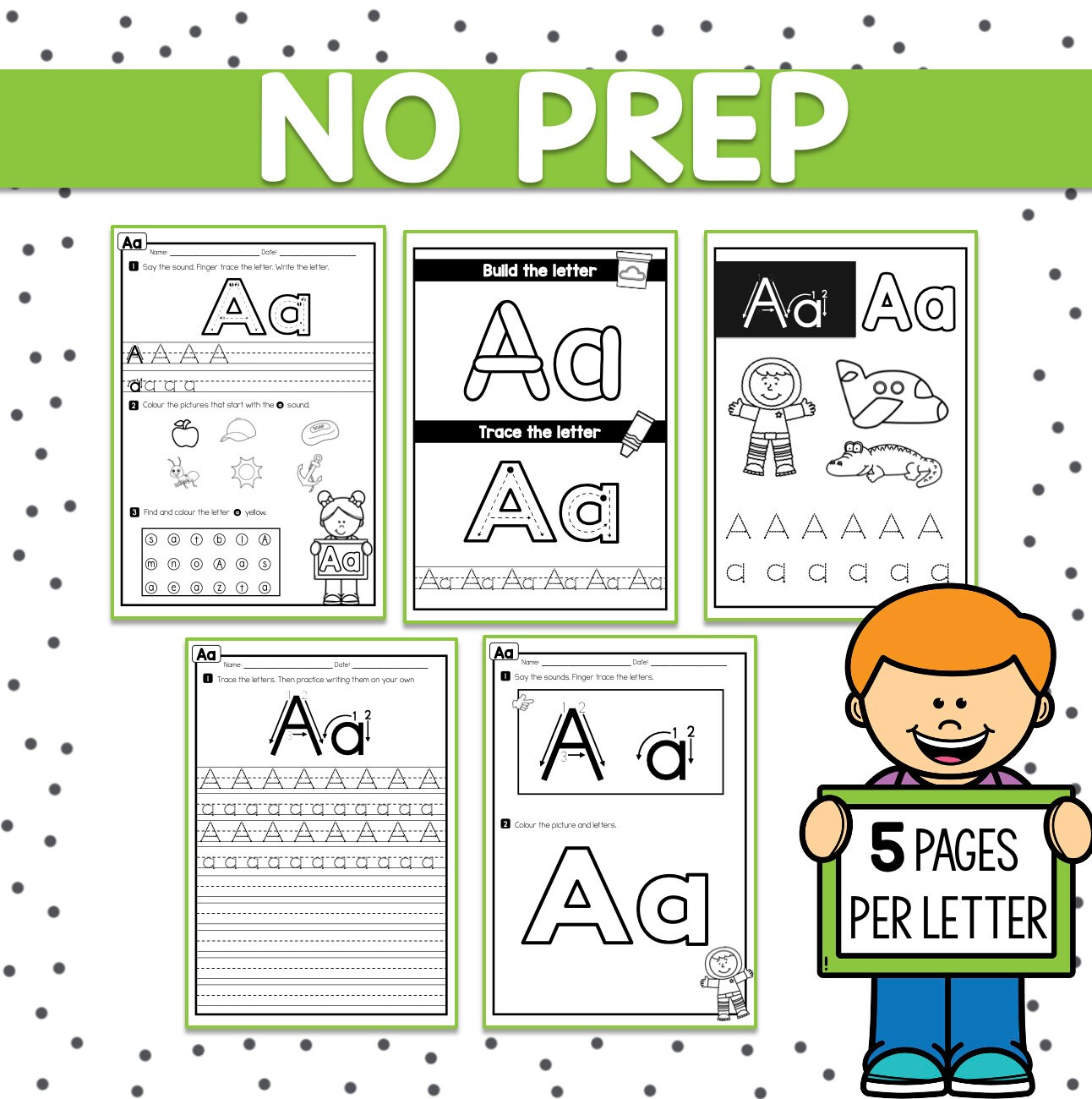 Alphabet Worksheets and Activity Pages A to Z - Etsy