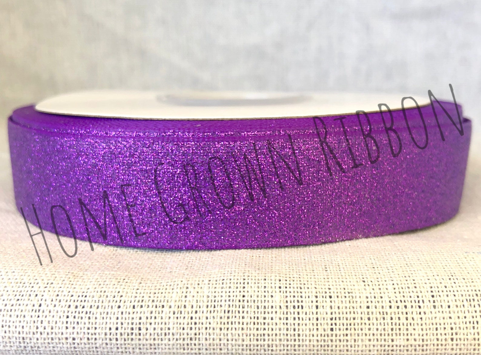 Purple Soft Glitter Grosgrain Ribbon 7/8 inch 1.5 | Etsy