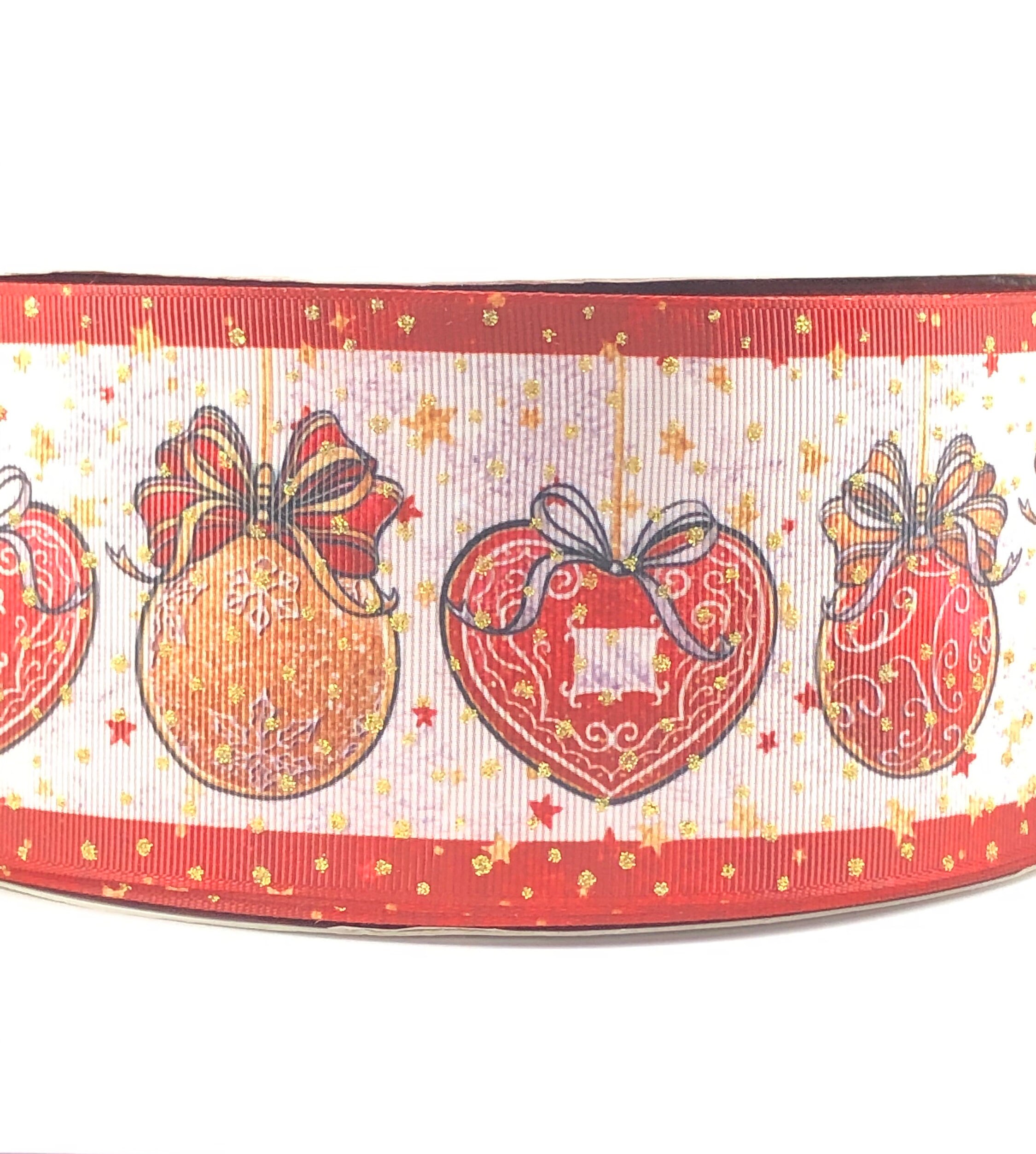 Cinta de adorno de Navidad con brillo de oro sparkles 3 | Etsy