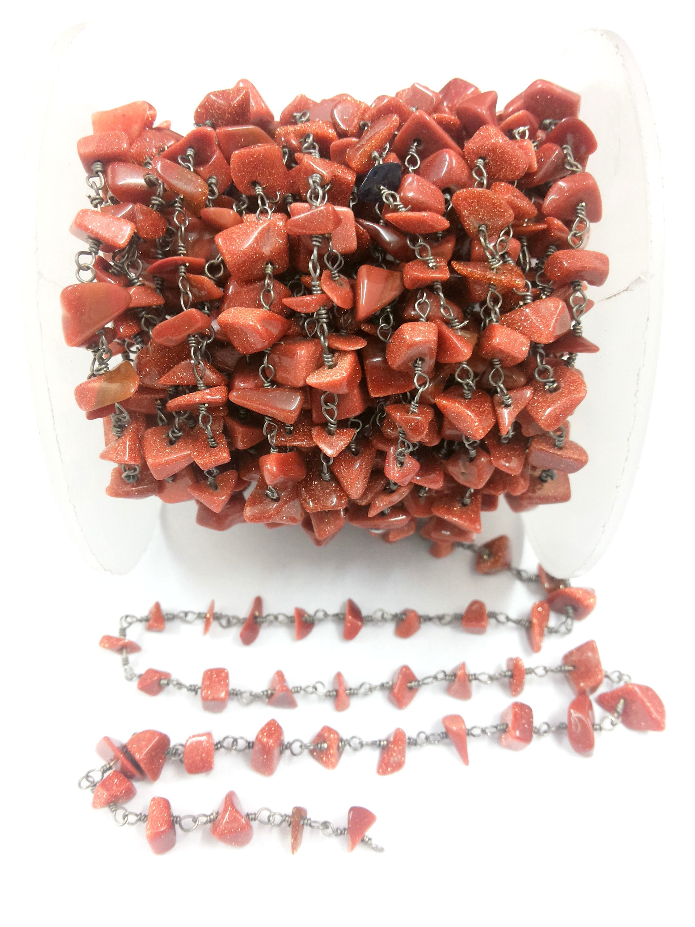 10 Feet Natural Multi Stone Chips Nuggets Unshape Smooth 4-6mm Loose ...