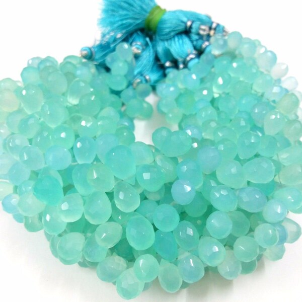 Aqua Blue Chalcedony - Etsy