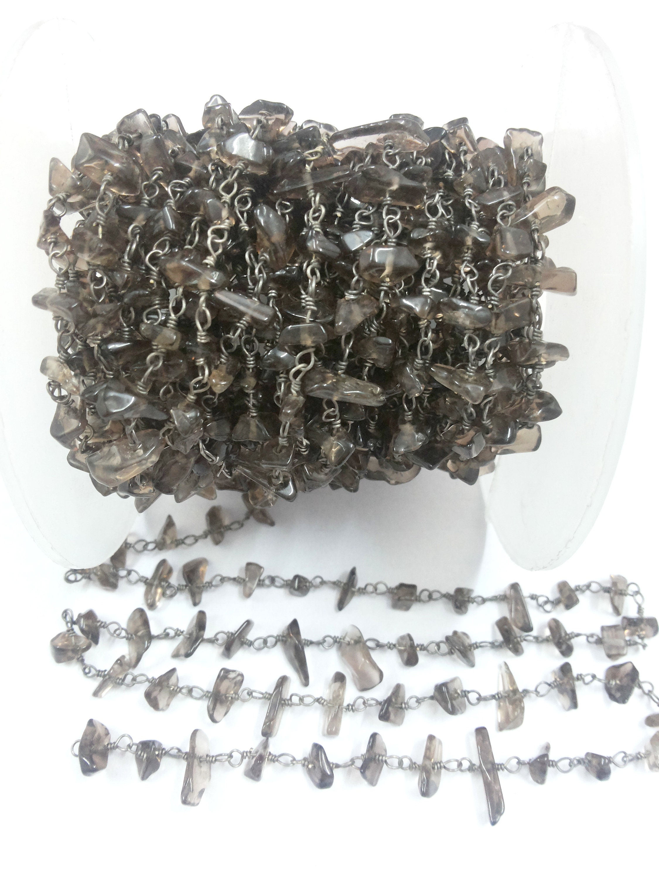 10 Feet Natural Multi Stone Chips Nuggets Unshape Smooth 4-6mm Loose ...