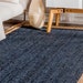 Navy Blue 6 X 6 Braided Square Rugs for Bedroom on SALE, Living Room ...