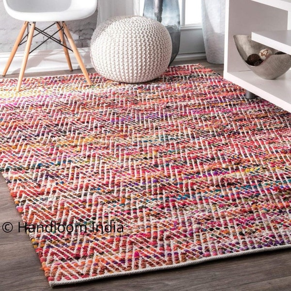 Loomed Cotton Rug - Etsy