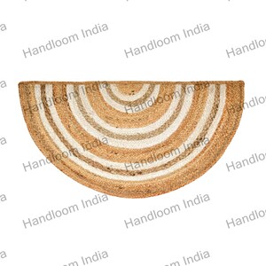 Half Round Doormat, Half Circle Jute Rug, Natural Jute Doormat ...
