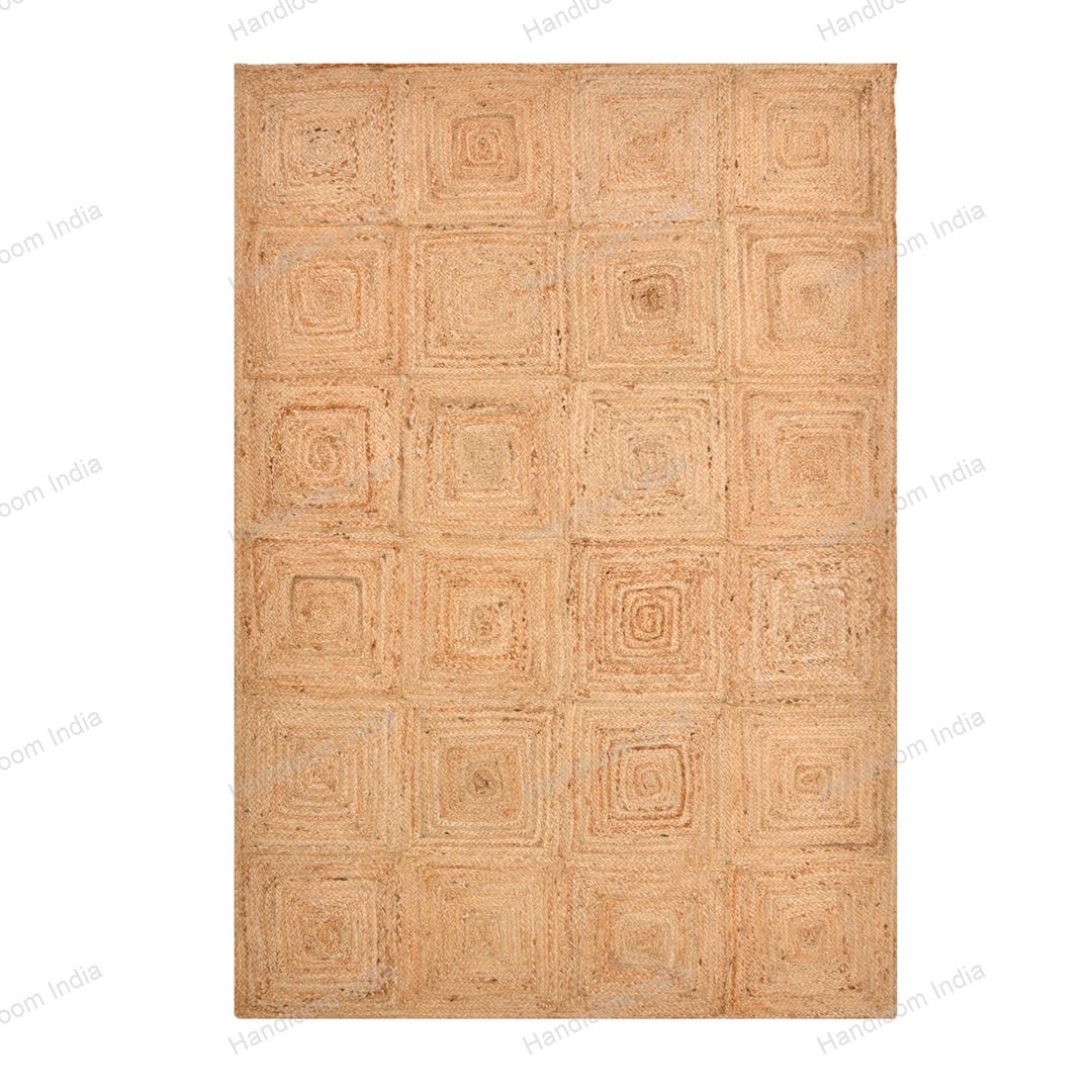 Box Pattern Rug for Heavy Traffic Area, Extra Large Carpet for Living ...