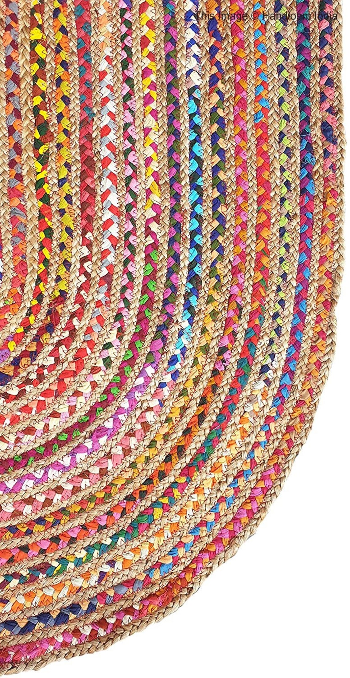 Buy Braided 5 x 7 Oval Area Rug for Living Room ON SALE | Etsy