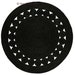 Black Braided Round Rugs for Living Room, Decorative Natural Jute Patio ...