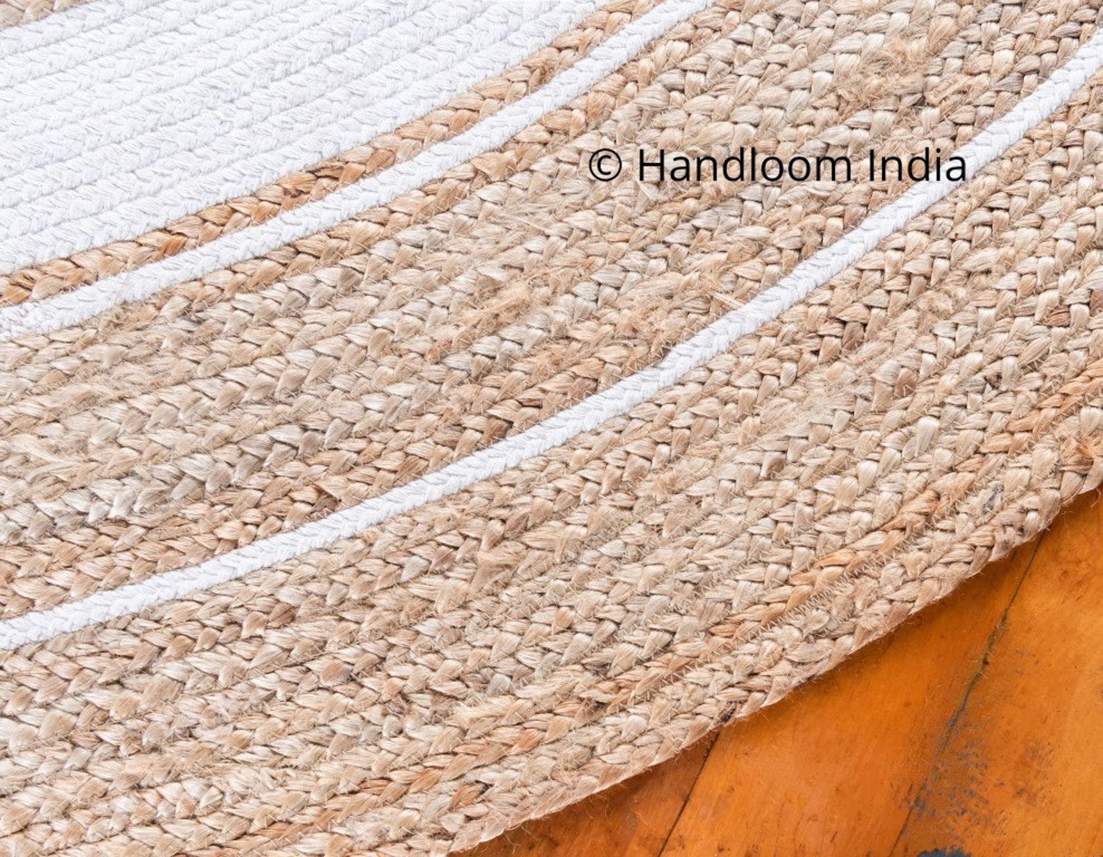 Indian Jute Rug Indian Braided Jute Rag Rugs 3 Feet Round | Etsy