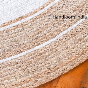 Indian Jute Rug Indian Braided Jute Rag Rugs 3 Feet Round - Etsy