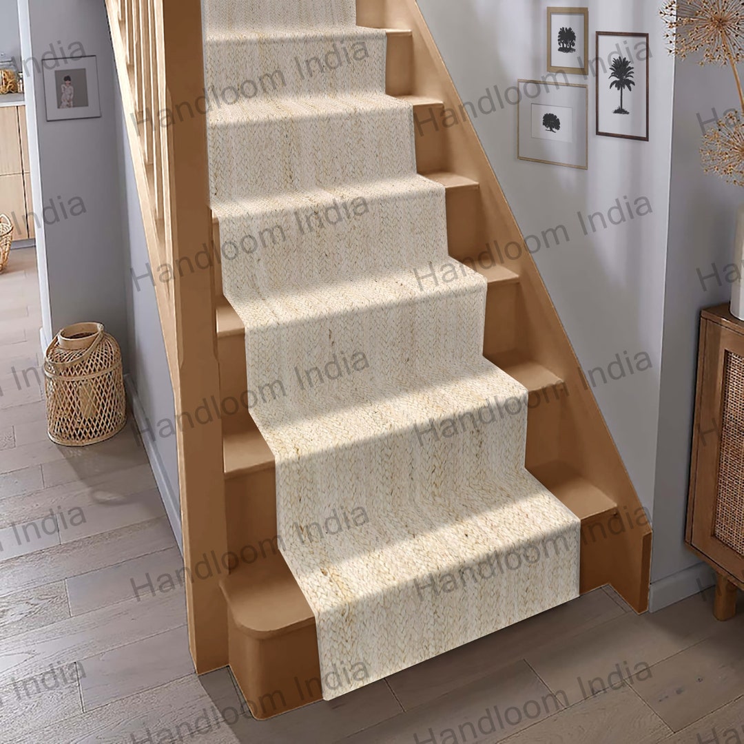 White Stairs Runner, off White Runner for Stair, Entry Way Rug ...