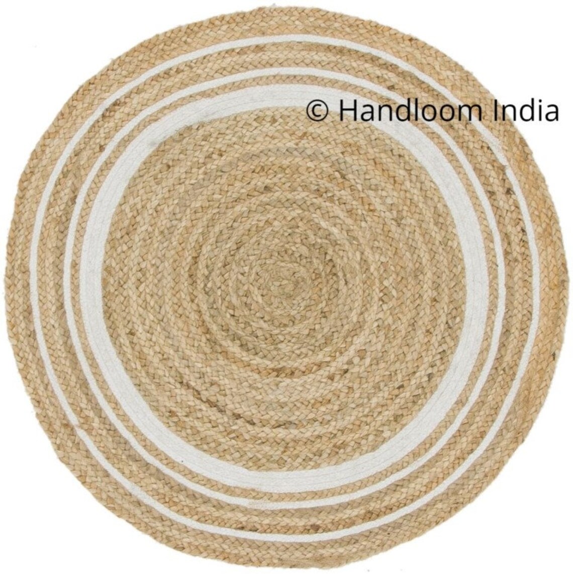 Indian Jute Rug Indian Braided Jute Rag Rugs 3 Feet Round | Etsy