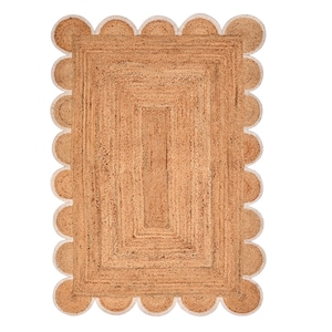 Custom Scalloped Rug, Made to Order Rug, Scalloped Jute Rug, Jute ...
