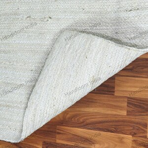 Ivory Jute Rug 6x8 for Living Room, off White Rug 4x6 for Dining Room ...