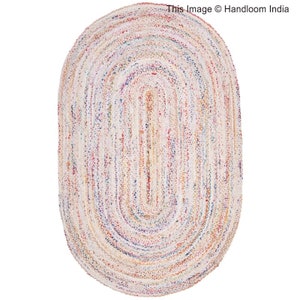 Reversible 5 X 7 Oval Area Rug for Living Room Braided - Etsy