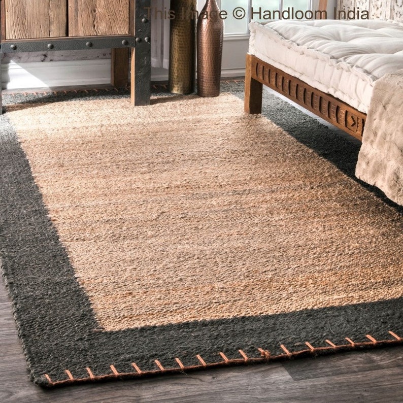 5x7 Natural Hemp Rug for Living Area Braided Jute Rug - Etsy