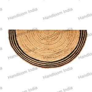 Semi Circle Rug, Half Moon Rug, Indoor Doormats, Jute Stair Mat, Eco ...