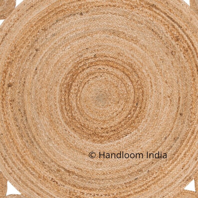 Home Decor Hand Braided Round Jute Rugs 4 Feet Round - Etsy