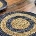 Braided Jute Rope Table Place Mats Set of 6 Pc Coastal Table - Etsy