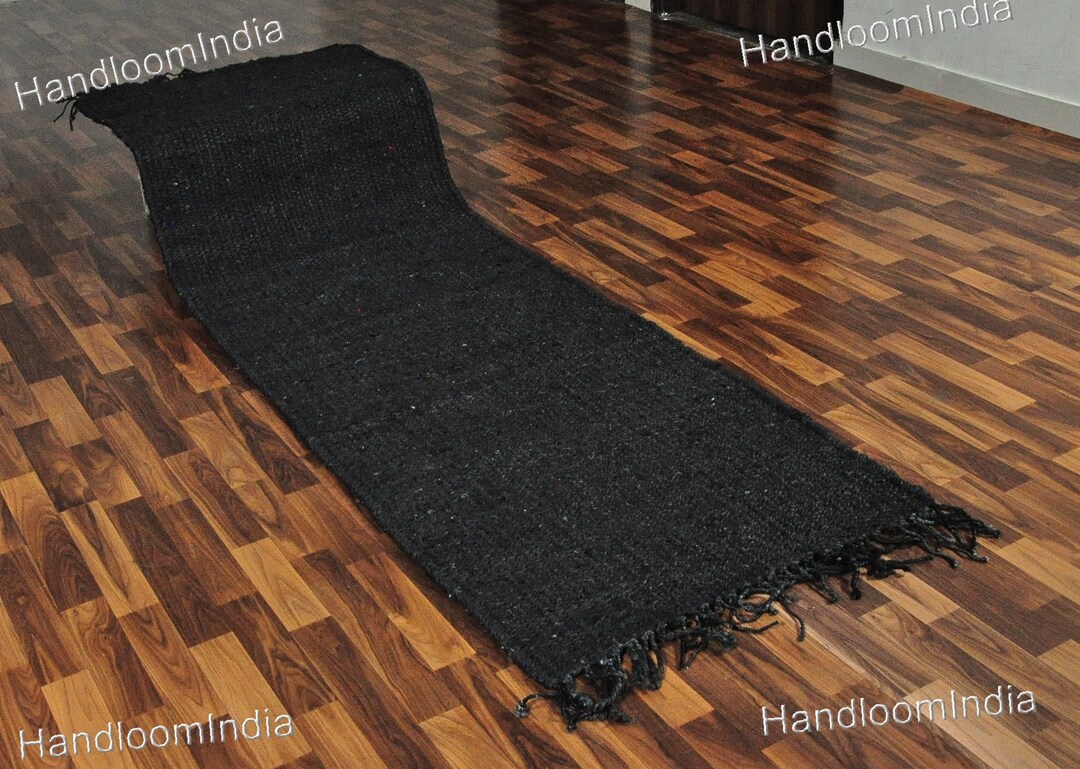 Black Jute 2.5 X 12 Feet Hallway Runner ON SALE, Bohemian Soft ...