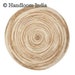 Bohemian 6 Feet Round Braided Jute Rug, Living Room Antique Rugs ...