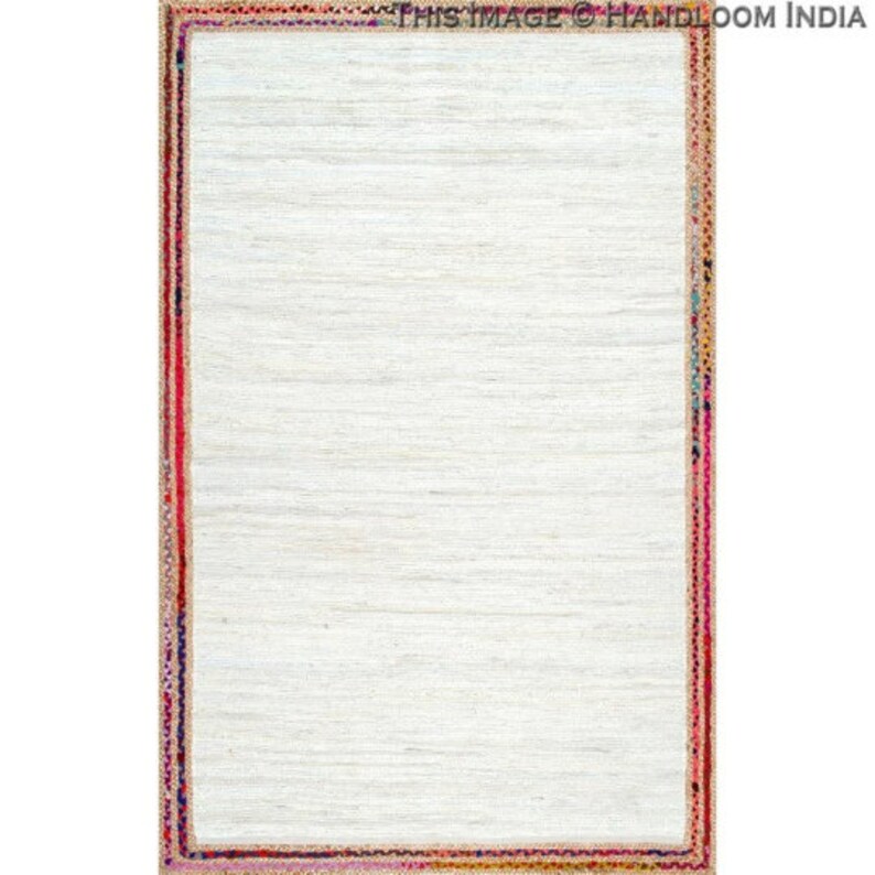 Loomed Chindi Rug 5x7 for Living Area Floor Handwoven Rugs - Etsy