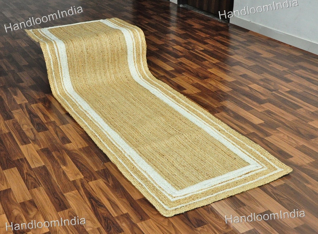 Natural Fiber Runner, Natural Ivory Hand Woven Runner, Stair Runner ...