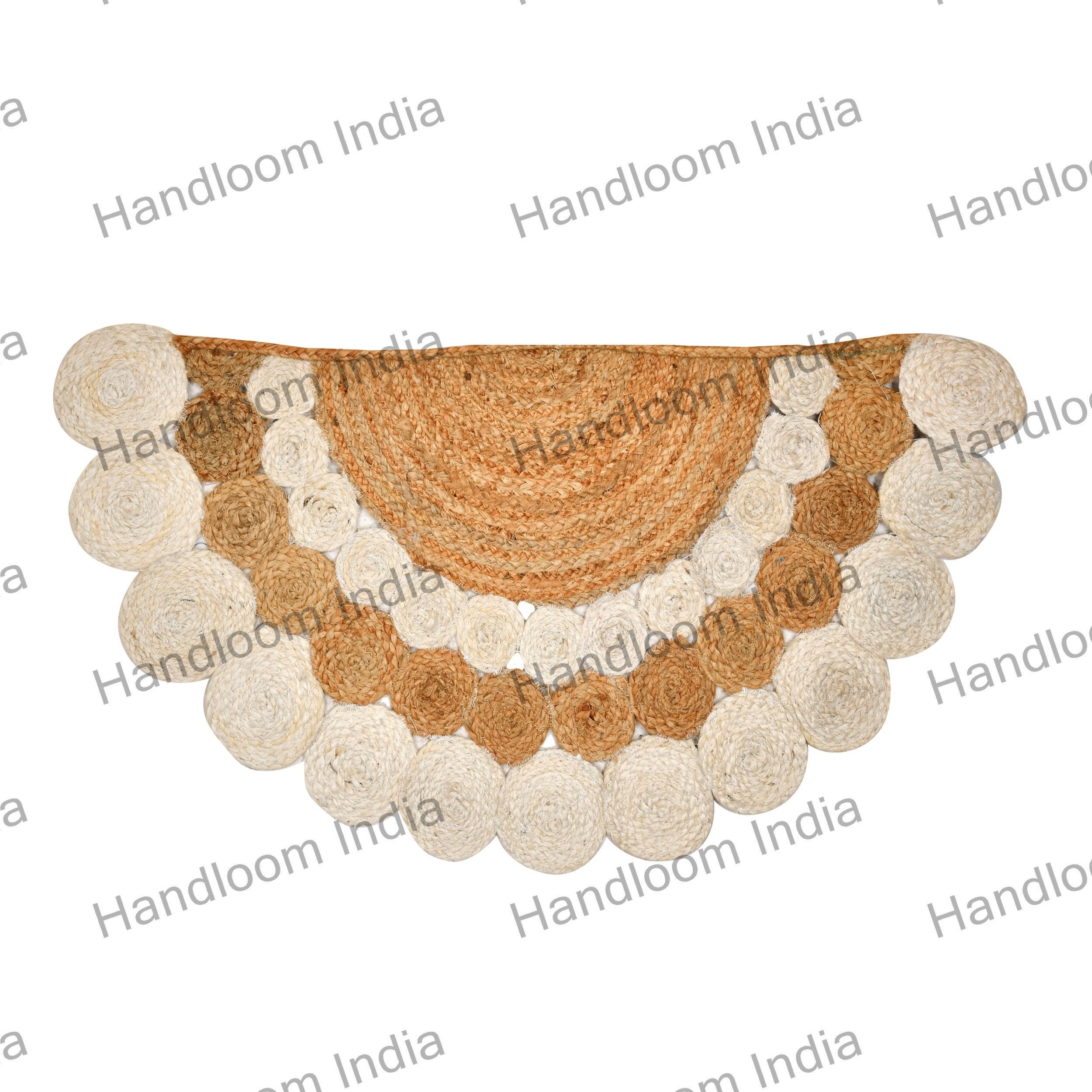 Half Circle Door Mat, Jute Doormat, Half Moon Doormat, Half Circle ...