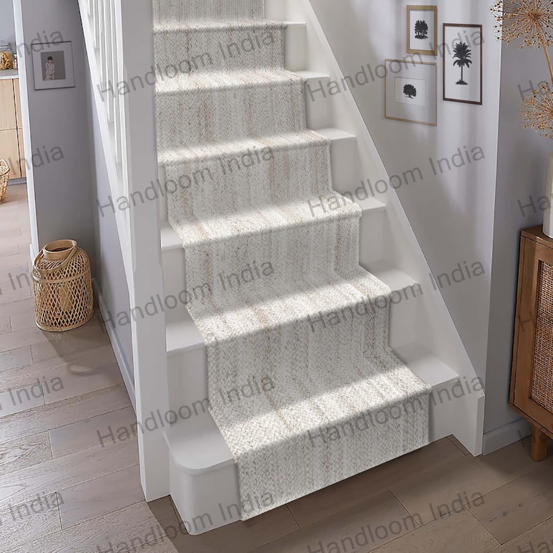 White Stairs Runner off White Runner for Stair Entry Way - Etsy